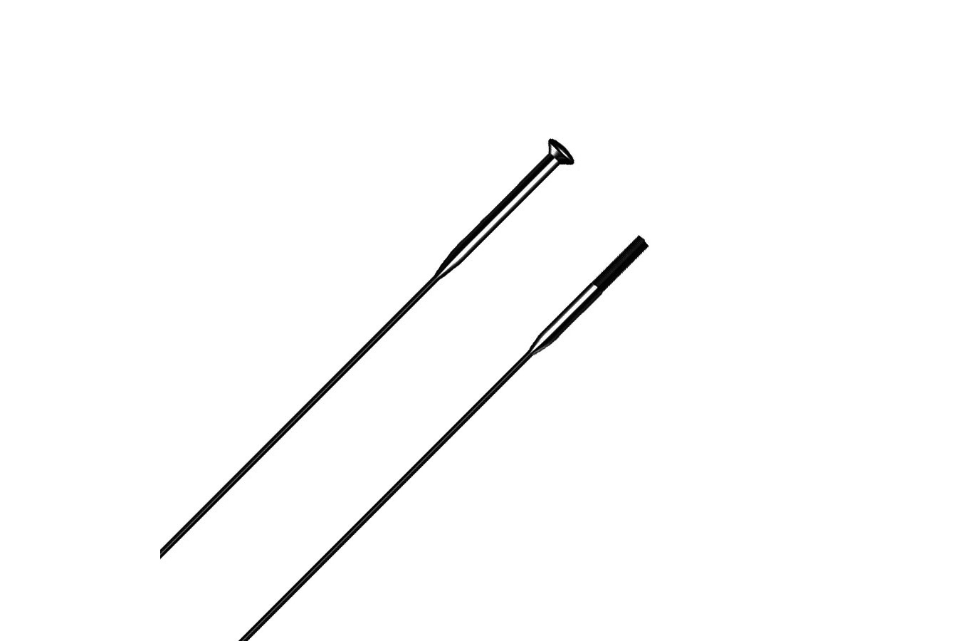 Sapim CX-Ray Spokes Bladed Straight Pull Black 2.0 Length 286 Single ...